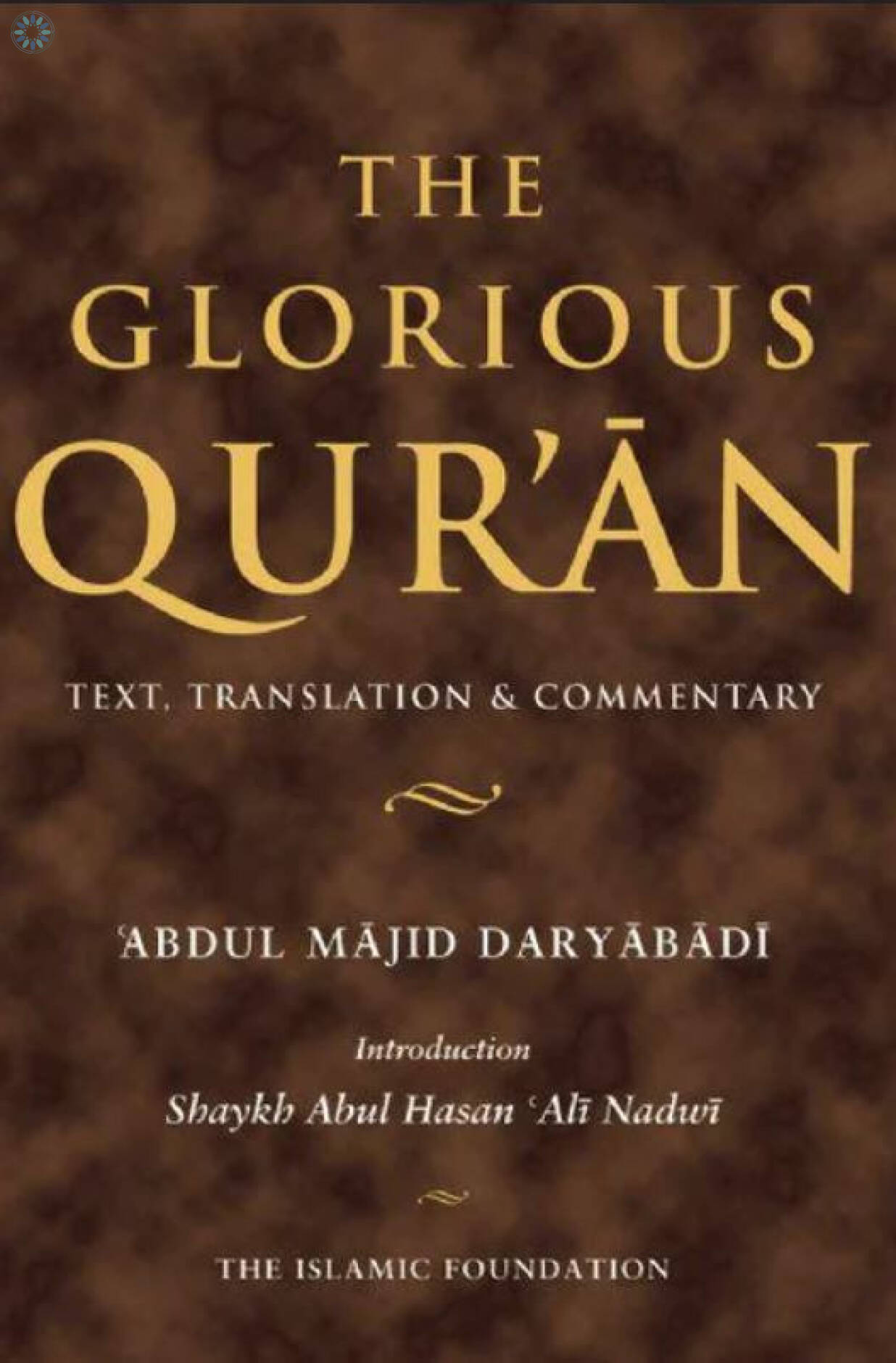 Qur'an › Qur'an Translation & Transliteration › The Glorious Qur'an: Arabic Text & Translation